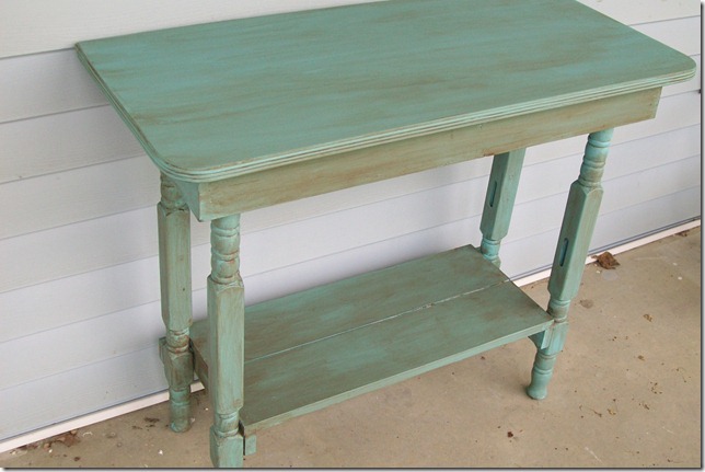 Console Table made from old dining table